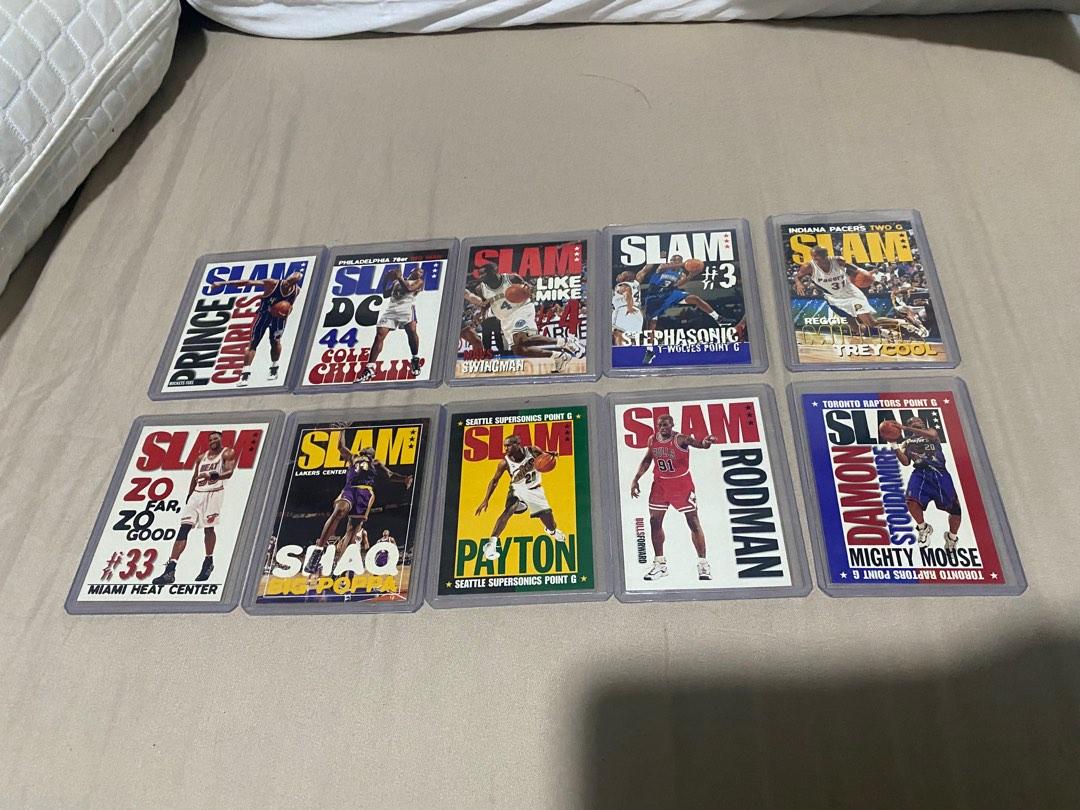 VINTAGE NBA Hoops SLAM 90s Complete Set of Ten (10) NBA CARDS RARE ...