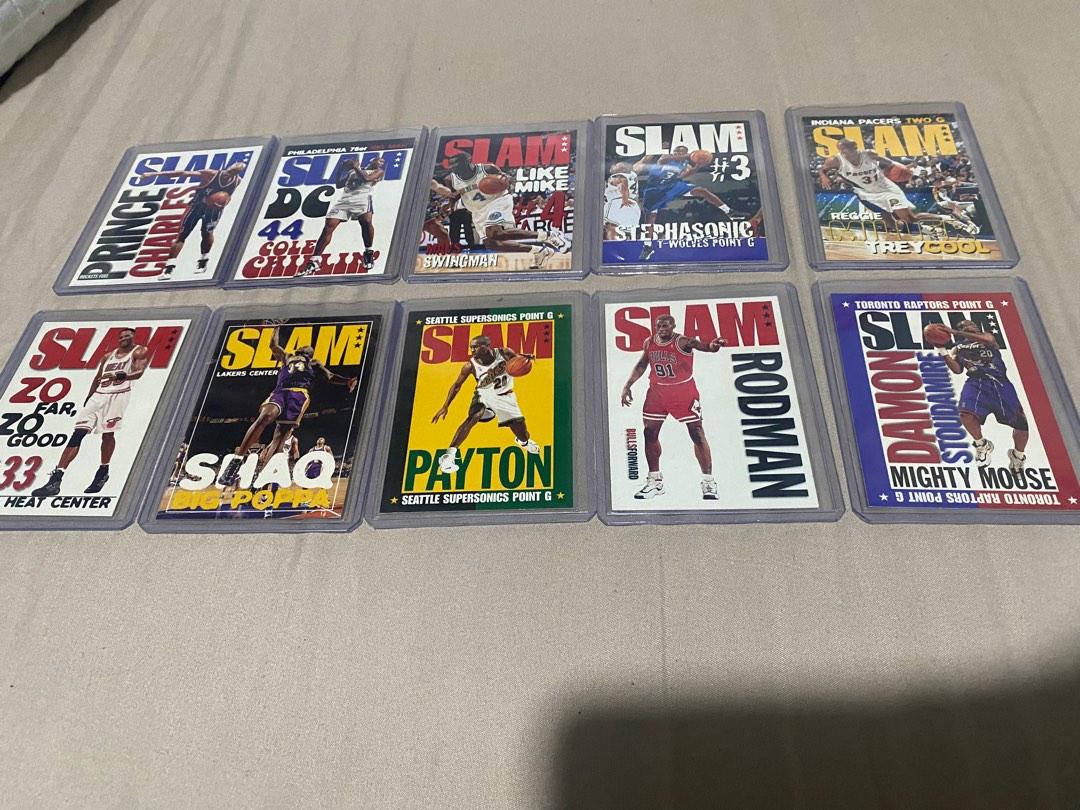 VINTAGE NBA Hoops SLAM 90s Complete Set of Ten (10) NBA CARDS RARE ...