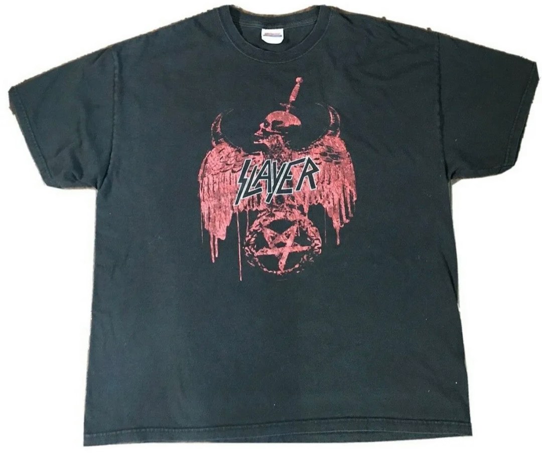 Vintage Slayer 2004 USA tour T-Shirt, Men's Fashion, Tops & Sets ...