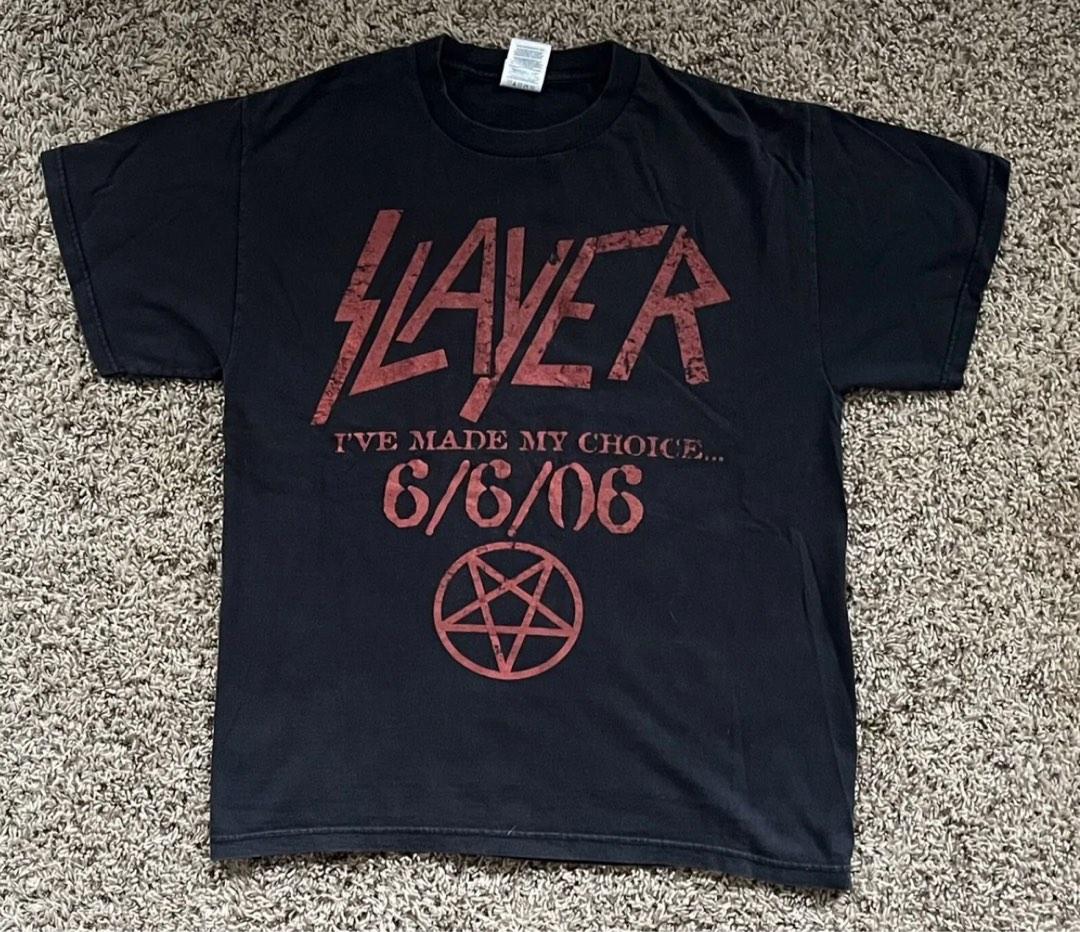 Vintage Slayer 666 T-Shirt, Men's Fashion, Tops & Sets, Tshirts & Polo Shirts on Carousell