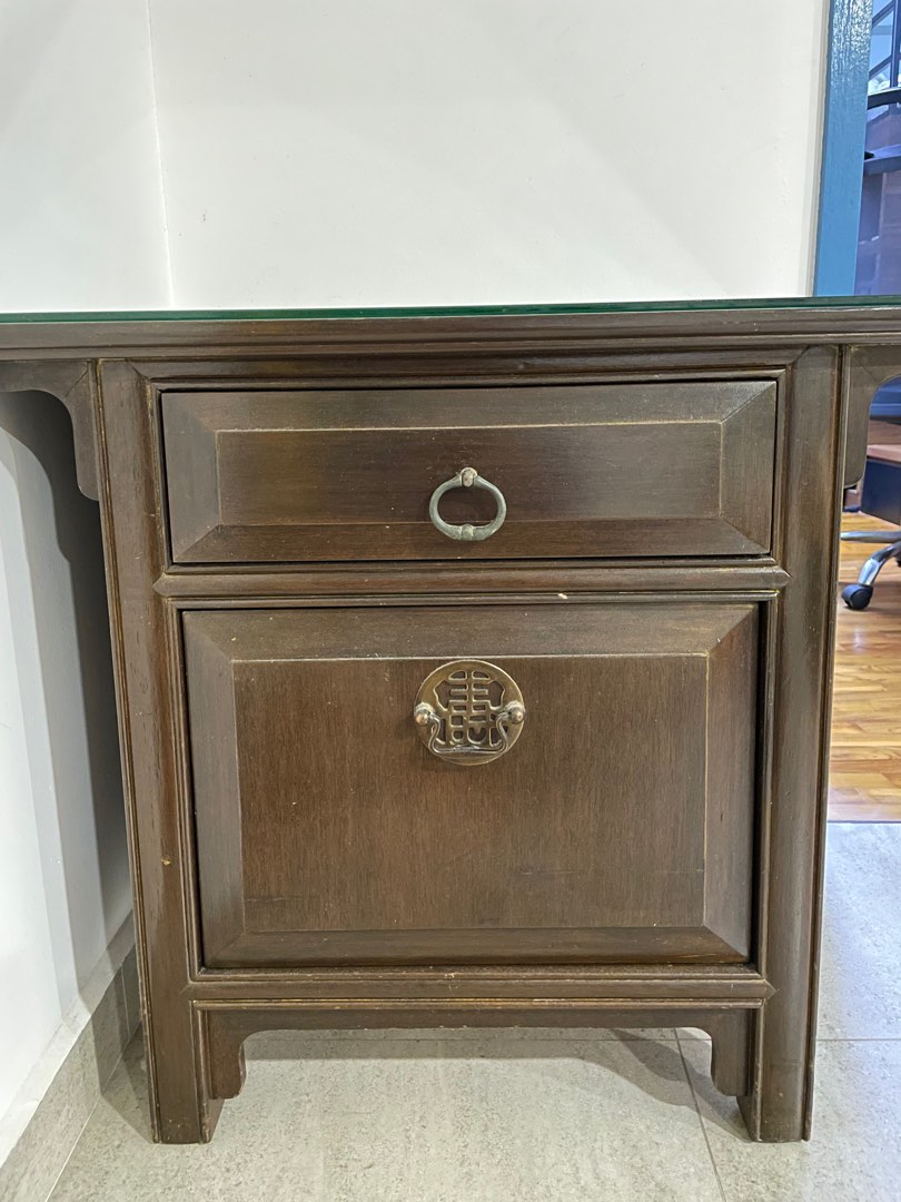 Vintage Wooden Side Table with storage, Furniture & Home Living ...