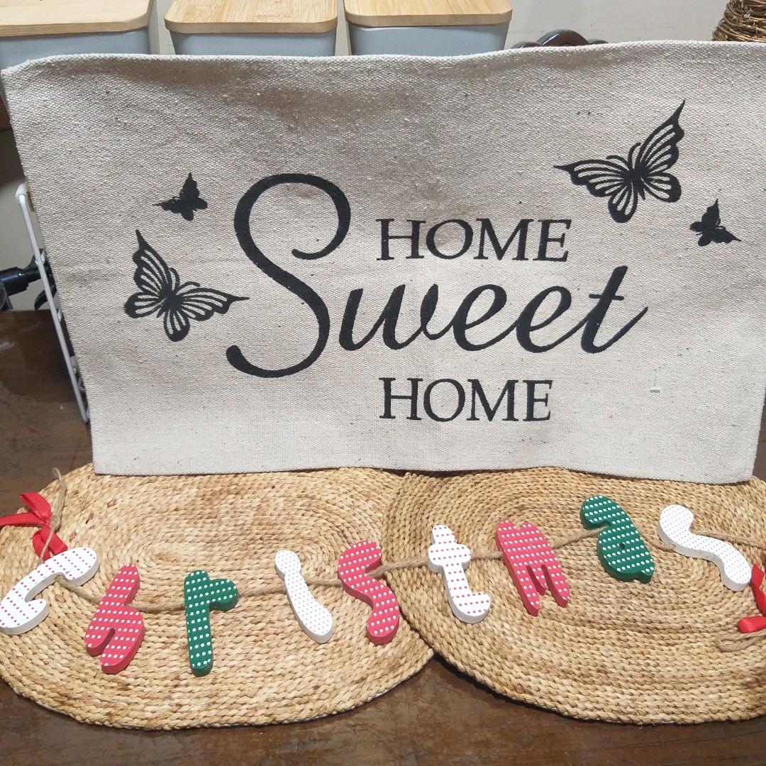 Wooden Christmas letters Wall decor, Furniture & Home Living, Home ...