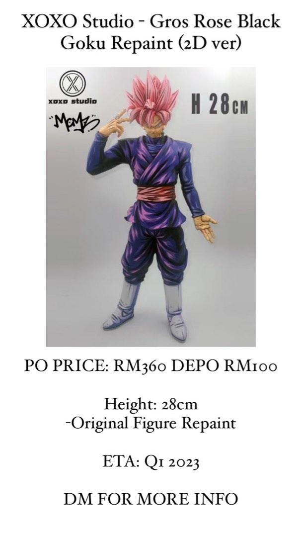 XOXO Studio - Gros Rose Black Goku Repaint (2D ver), Hobbies & Toys, Toys & Games on Carousell