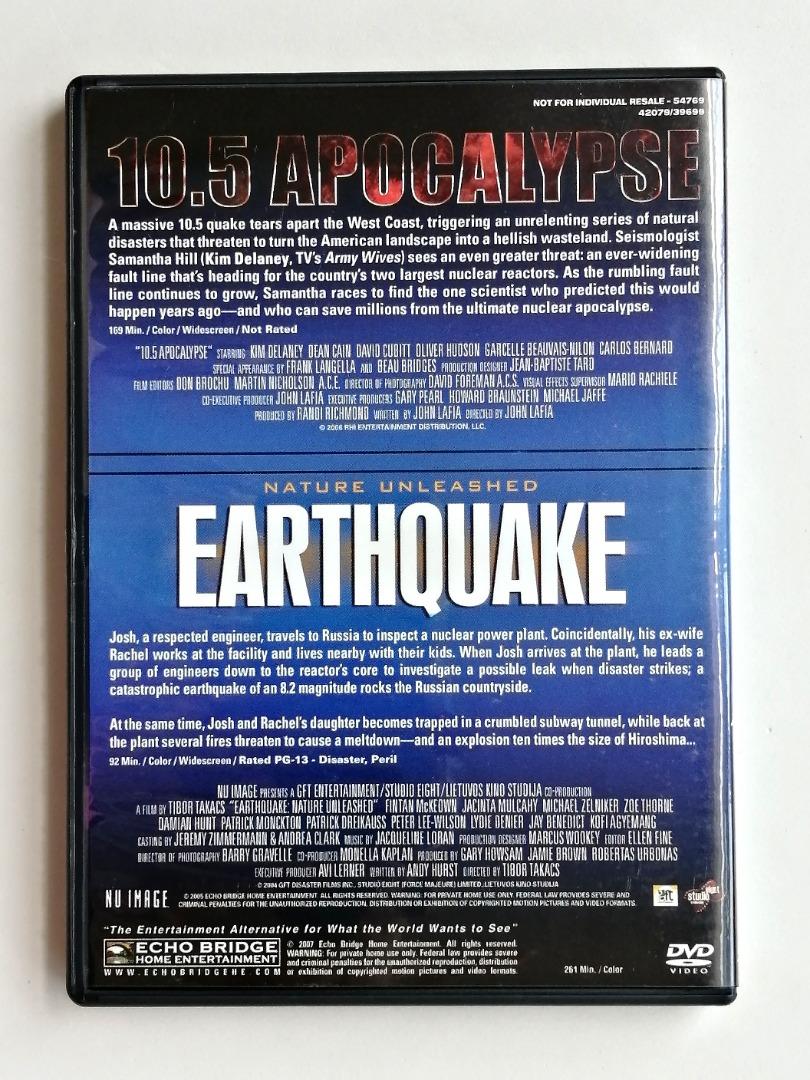 10.5 Apocalypse & Earthquake. Disaster Movies Pack. (Genuine DVD ...