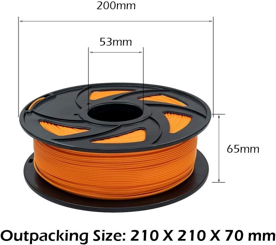 [2263] PCL 1.75mm 3D Printer Filaments 1kg Spool-Dimensional Accuracy +/- 0.05m for FDM 3D ...