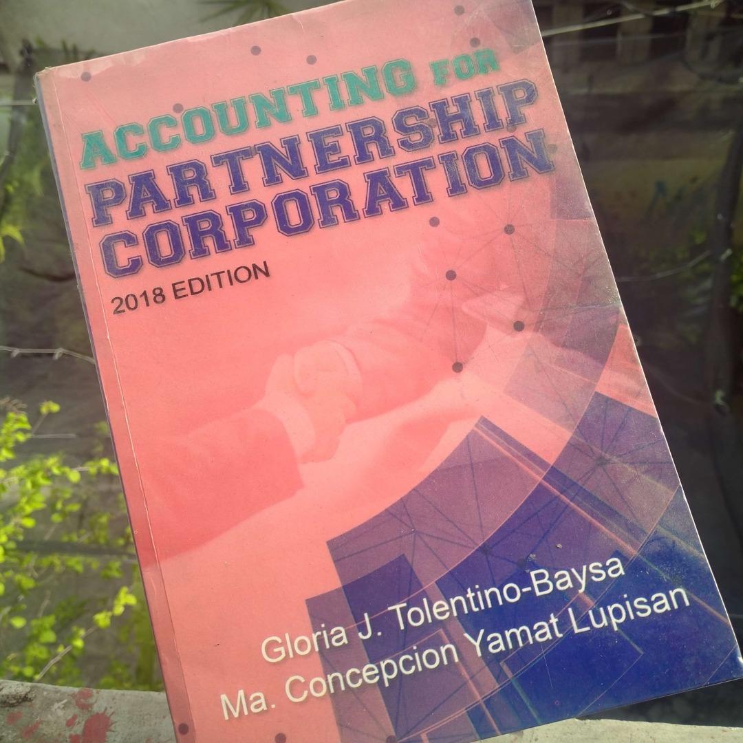 Accounting for Partnership Corporation (2018) by Baysa and Lupisan ...