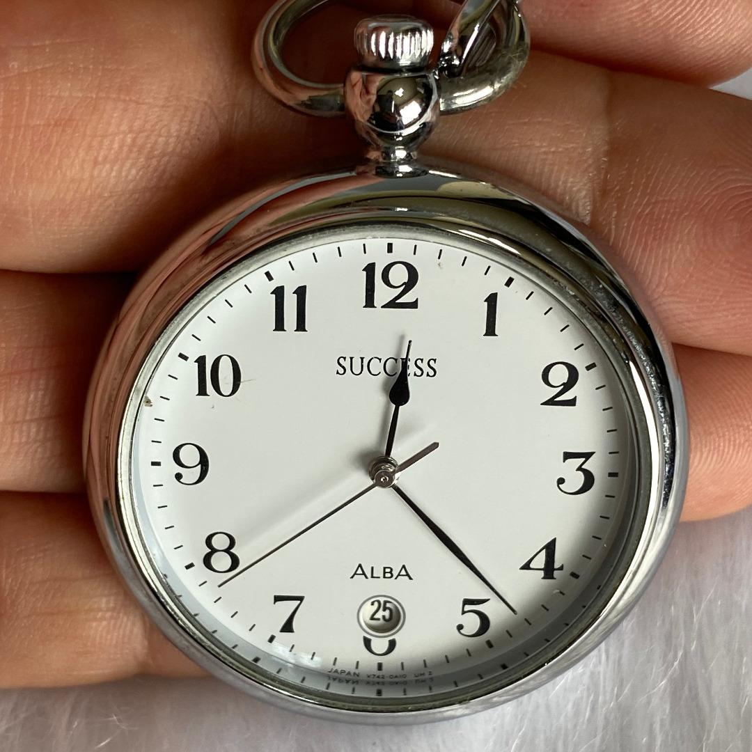 Alba Success 848271 Vintage Silver Pocket Watch, Men's Fashion, Watches ...