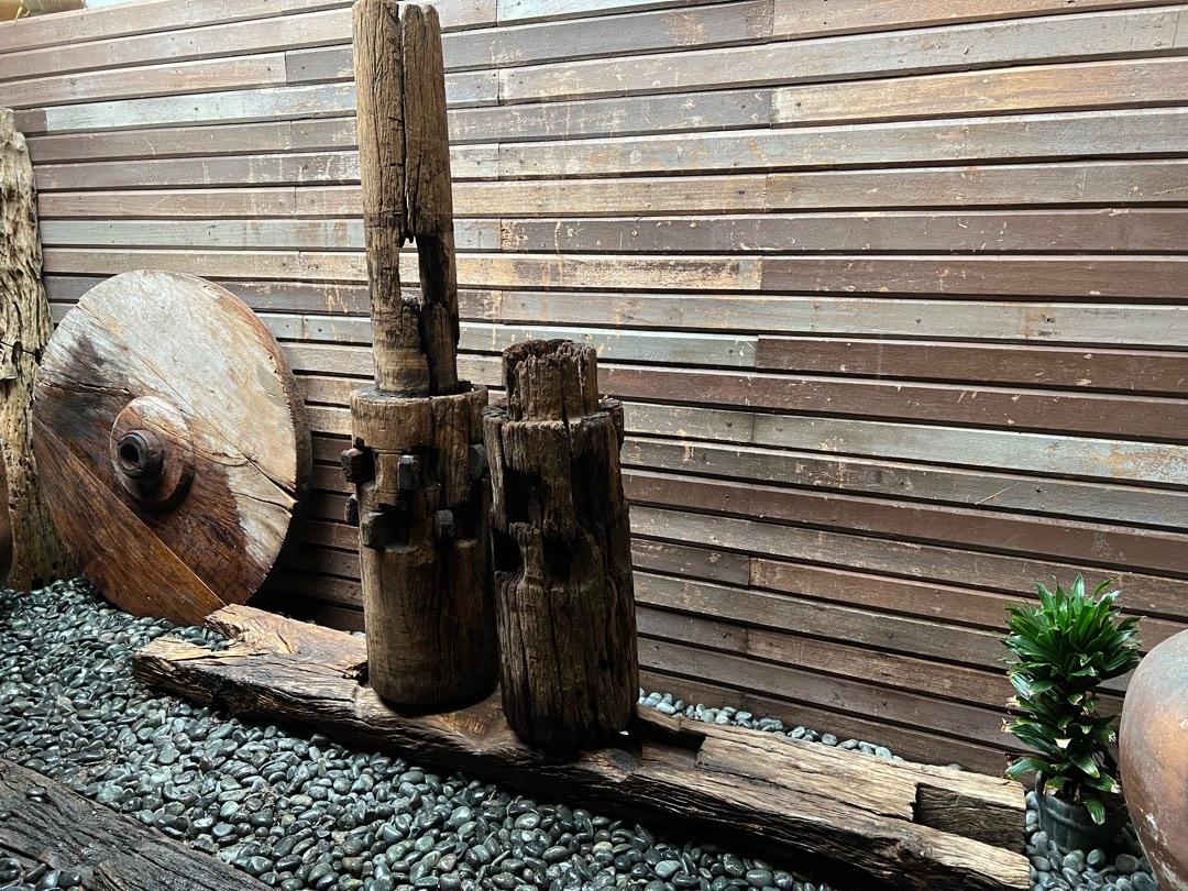 Antique Molave Dadapilan sugar cane mill, Hobbies & Toys, Memorabilia ...