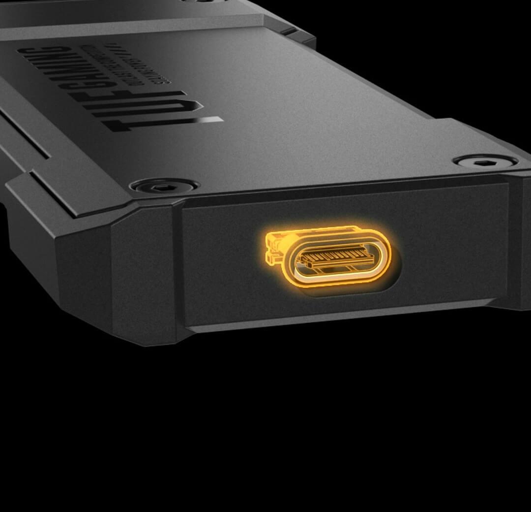 ASUS TUF Gaming A1 USB-C 3.2 Gen 2x1 SSD enclosure, dual M.2 NVMe PCIe ...