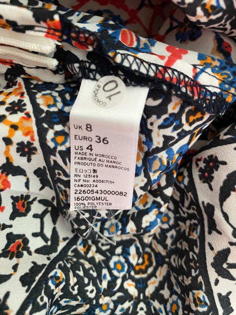 AUTH TOPSHOP LABELS CUTOUT, CARE LABELS PICTURED FLOWY PANTS TROUSERS ...