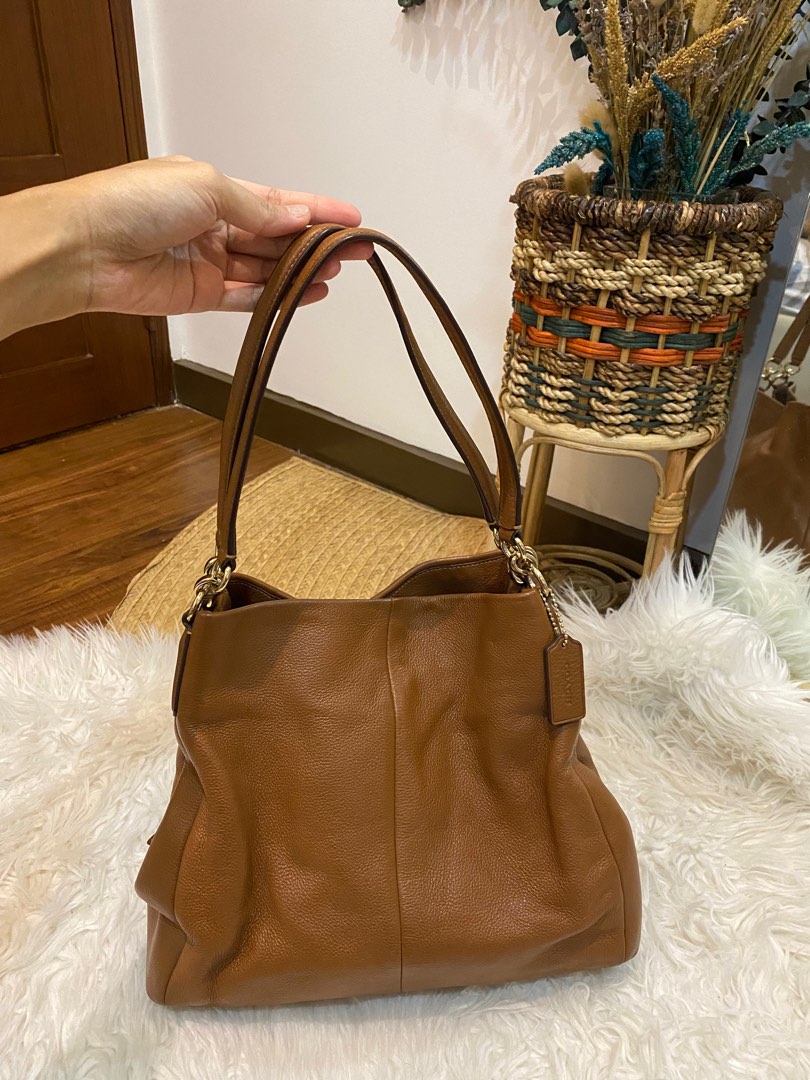 Authentic Coach Brown Shoulder Bag, Luxury, Bags & Wallets on Carousell