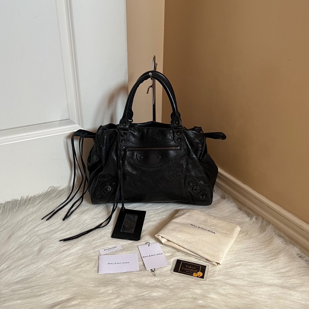 Authentic Preloved Balenciaga Classic Work Bag in Black, Luxury, Bags ...