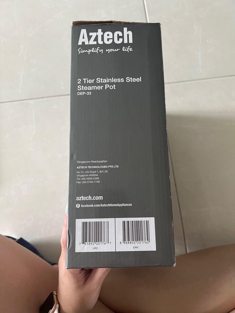 (Aztec) 2 Tier Stainless Steel Steamer Pot, Furniture & Home Living ...