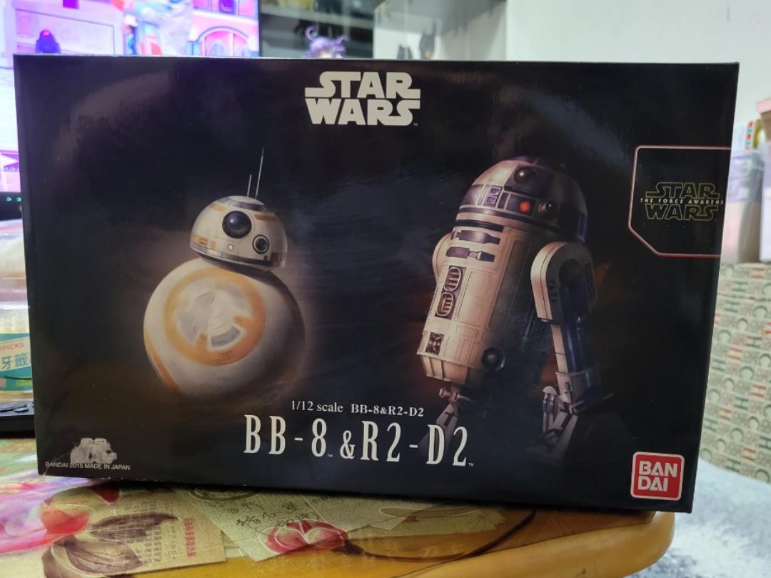 Bandai Star Wars 模型 BB8 & R2D2 1/12, 興趣及遊戲, 玩具 & 遊戲類 - Carousell