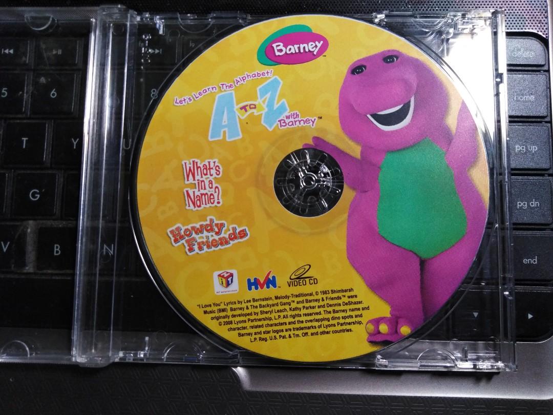 Barney VCD Let's learn The Alphabet A to Z with Barney, Hobbies & Toys ...