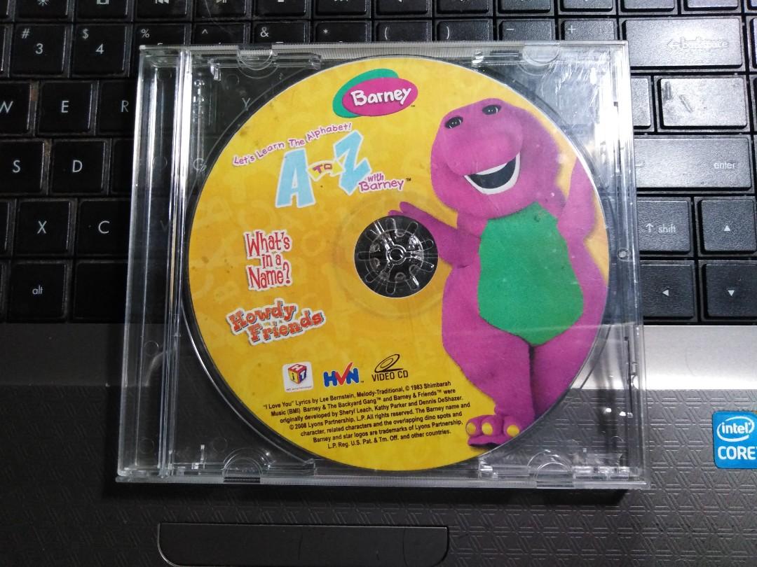 Barney VCD Let's learn The Alphabet A to Z with Barney, Hobbies & Toys ...