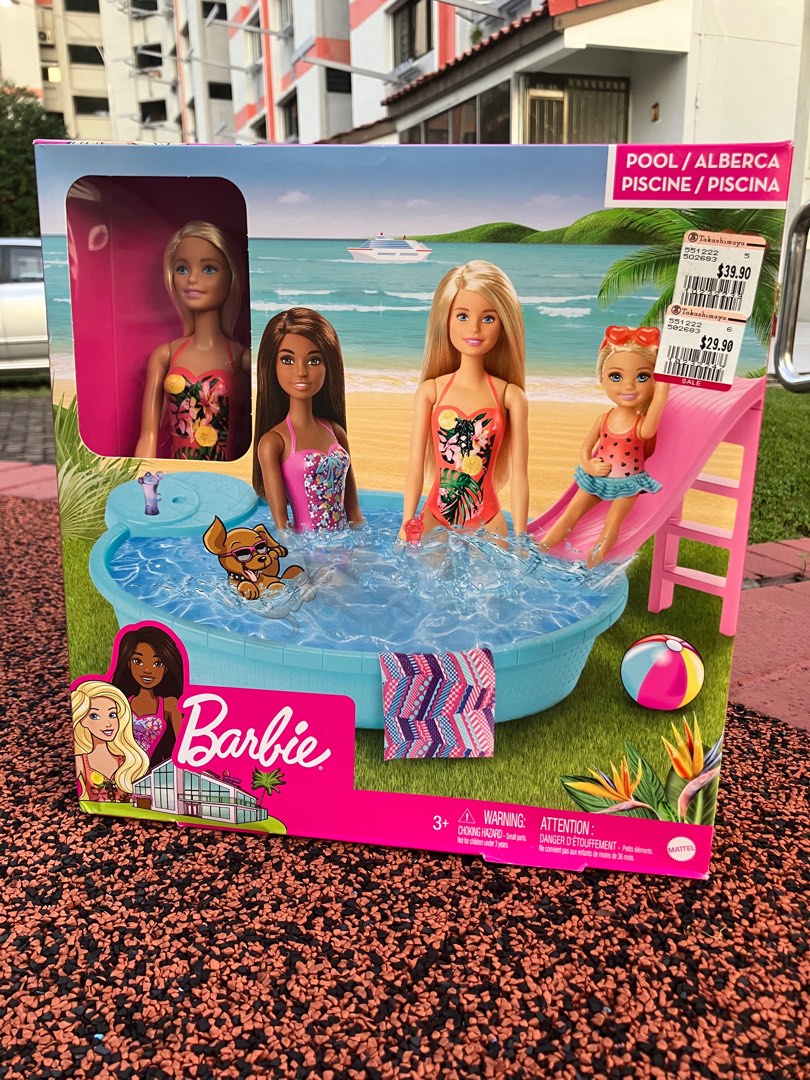 Barbie Pool, Hobbies & Toys, Toys & Games on Carousell