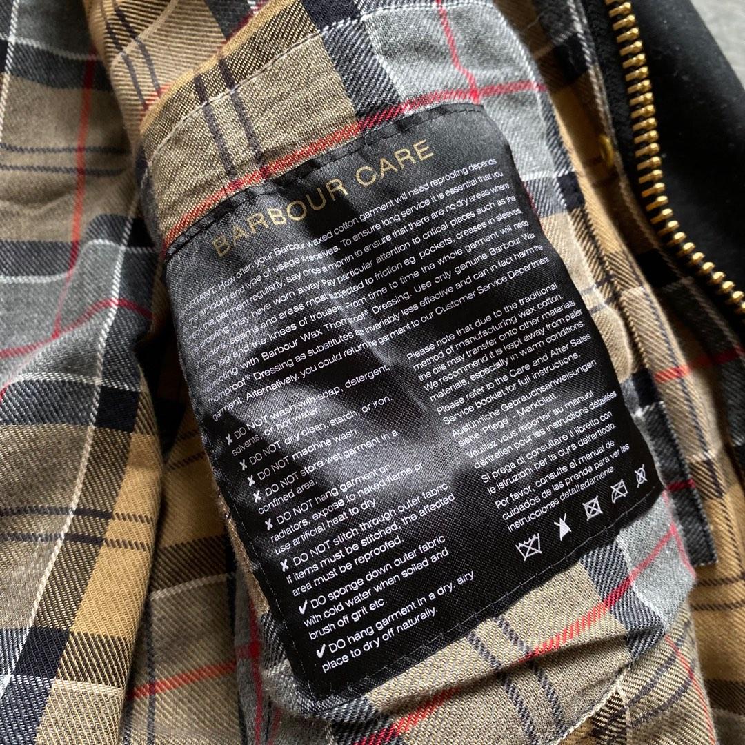 BARBOUR INTERNATIONAL MEM WAX JACKET BLACK CLASSIC MOTORCYCLE WAXED ...