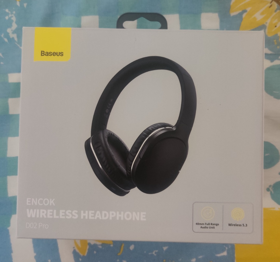 Baseus Encok Wireless Headphone D02 Pro, Audio, Headphones & Headsets ...