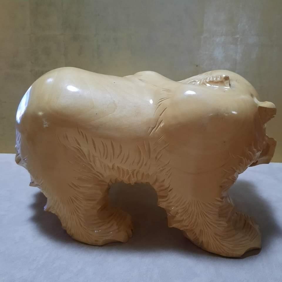 Bear display solid wood, Furniture & Home Living, Home Decor, Other ...