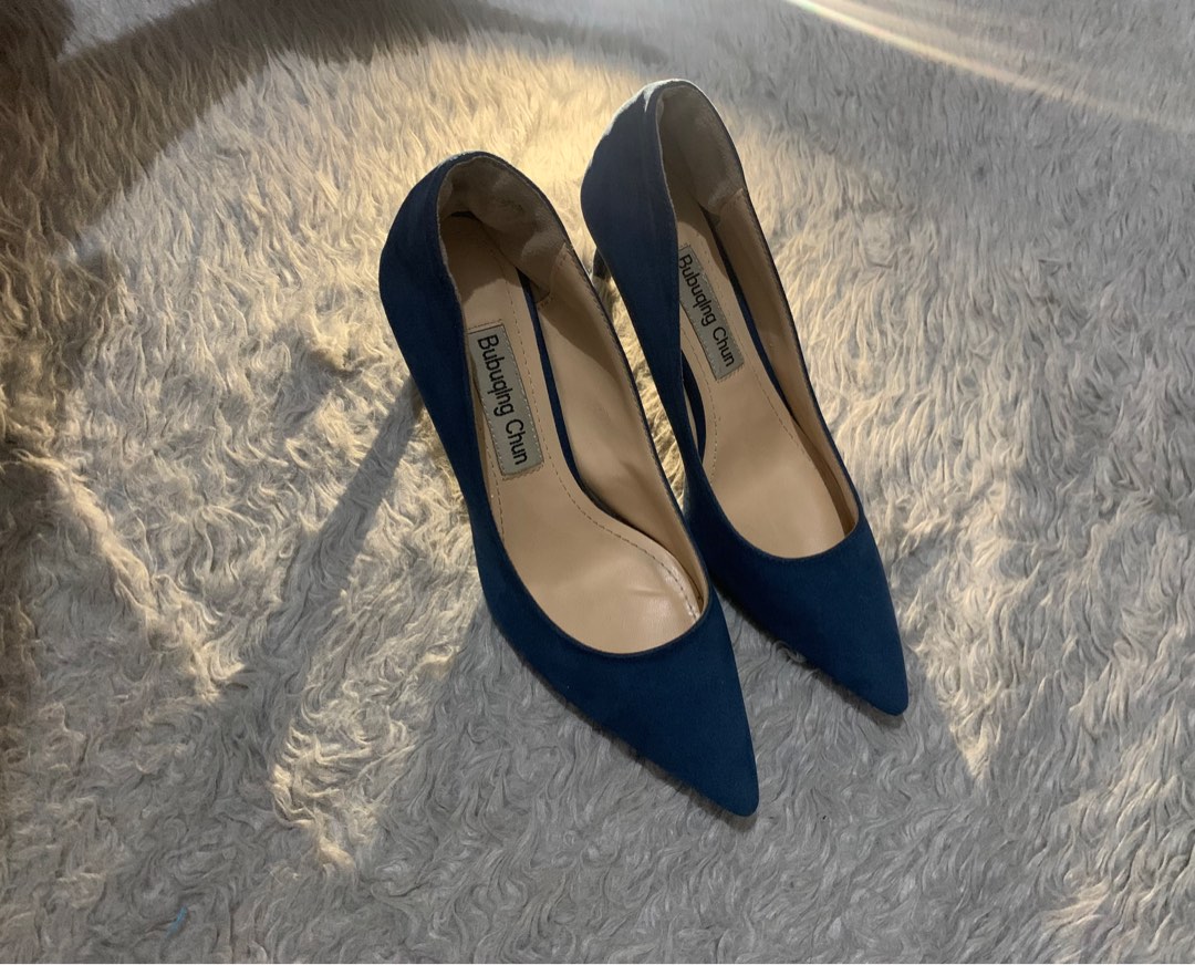 blue high heels, Women's Fashion, Footwear, Heels on Carousell