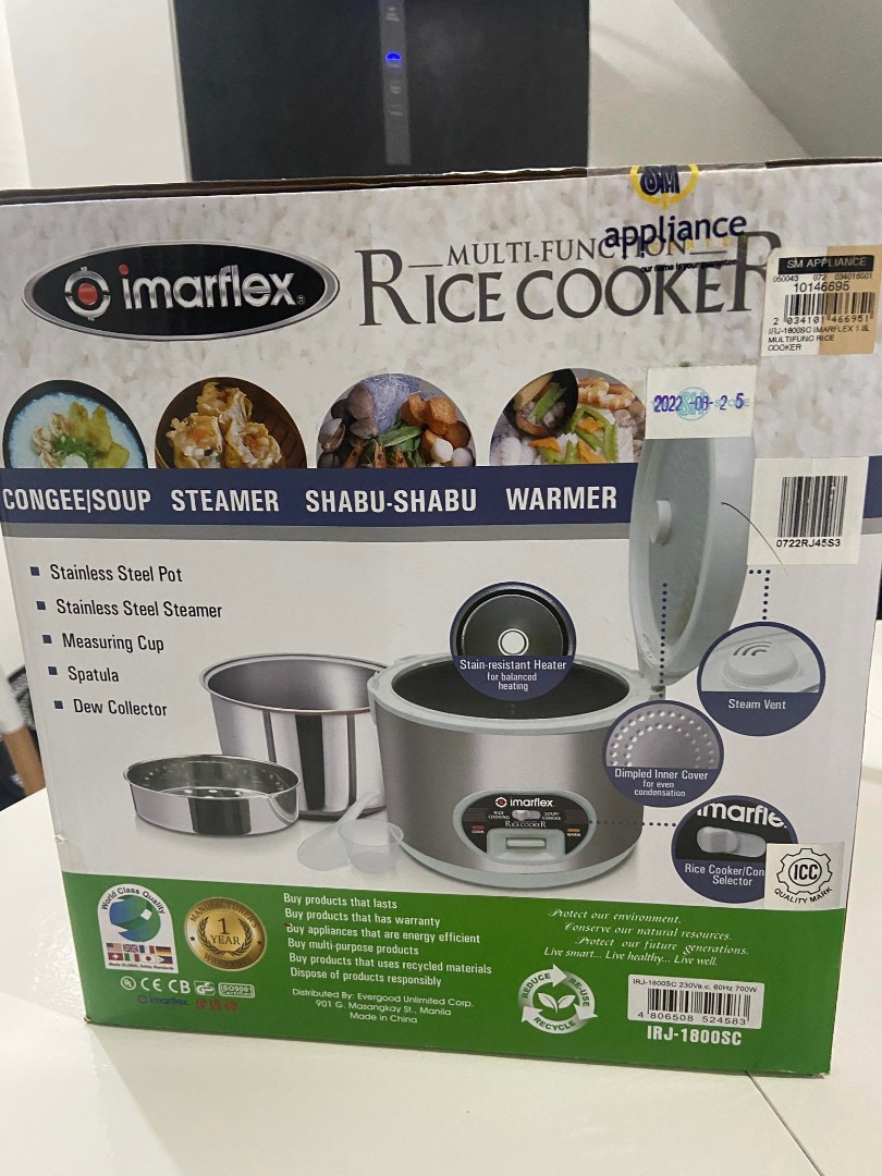 BRAND NEW IMARFLEX Multi-function Rice Cooker, TV & Home Appliances ...