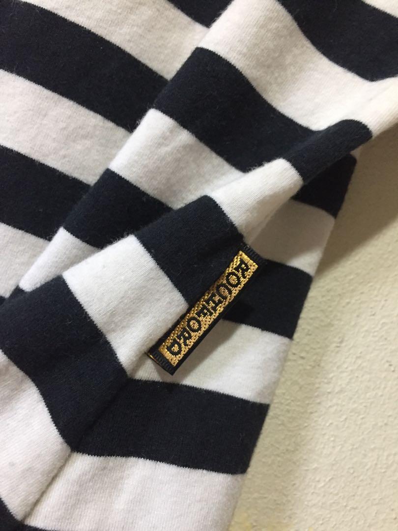 BRIAN ROCHFORD Black and White Stripes Top Body Suit, Women's Fashion ...