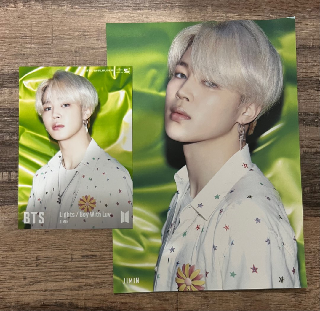 BTS JIMIN LIGHTS BOY with LUV FLYER and POSTCARD SET, Hobbies & Toys ...