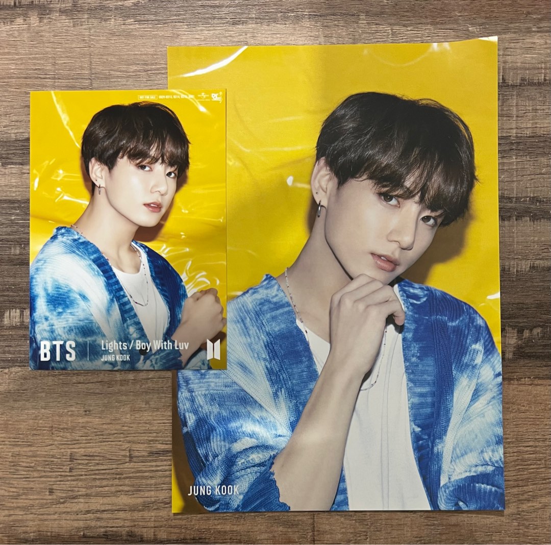 BTS JUNGKOOK LIGHTS POSTCARD AND FLYER SET, Hobbies & Toys, Memorabilia ...