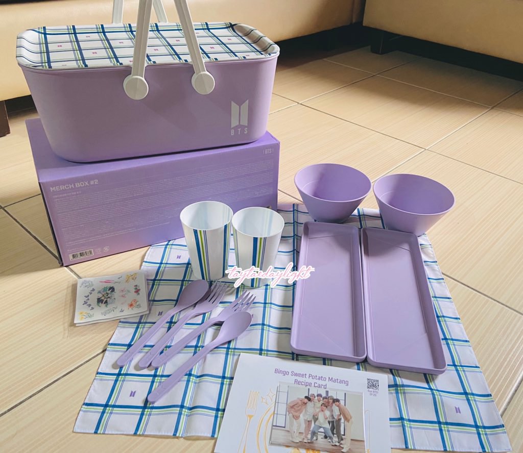 BTS Picnic Set Merch Pack 2, Hobbies & Toys, Memorabilia & Collectibles ...