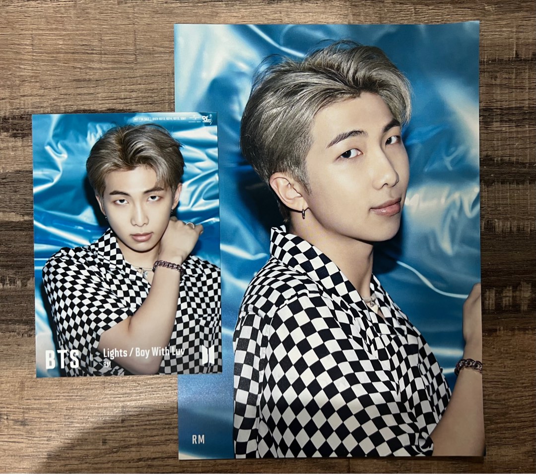 BTS RM LIGHTS FLYER AND POSTCARD SET, Hobbies & Toys, Memorabilia ...