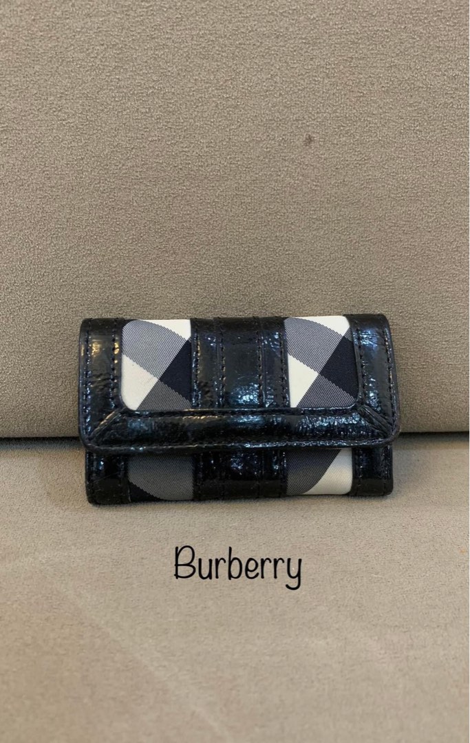 Burberry PVC Leather Key Case, Luxury, Bags & Wallets on Carousell