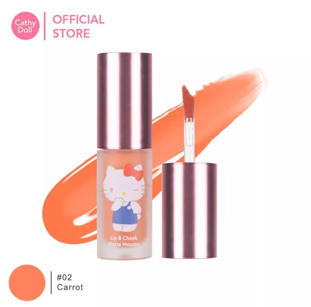 Cathy Doll Hello Kitty Lip & Cheek Matte Mousse, Beauty & Personal Care ...