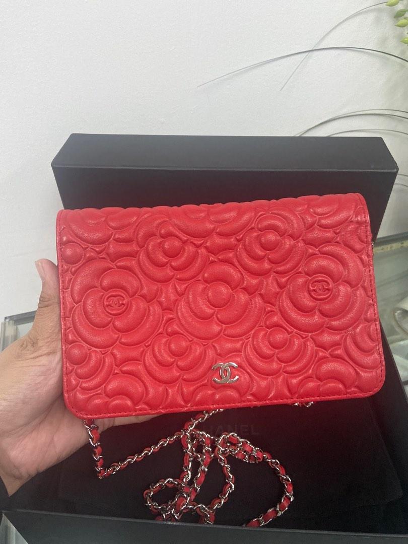 Chanel Camellia Woc Red