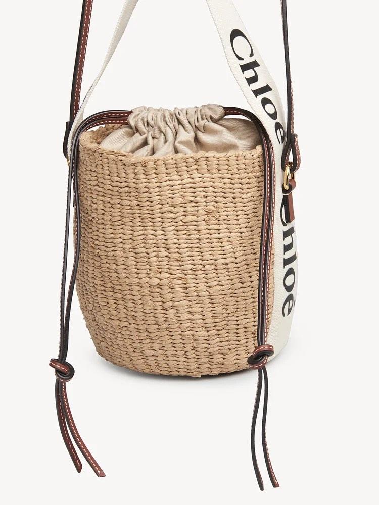 Chloe Woody Small Raffia Basket Bag, Women's Fashion, Bags & Wallets ...