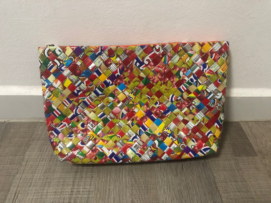Colorful Clutch from Recycled Materials, Women's Fashion, Bags ...