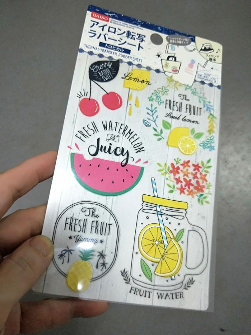 Daiso Thermal Transfer Stickers, Hobbies & Toys, Stationery & Craft ...