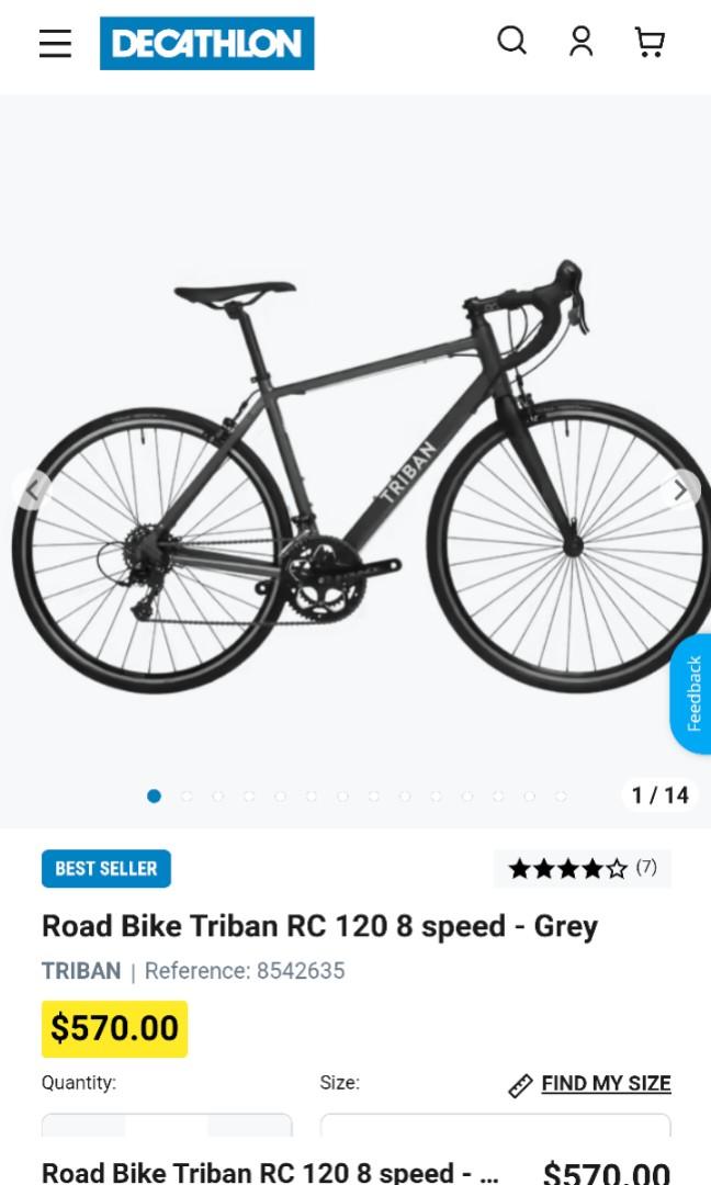 DecathlonRoad Bike Triban RC 120, Sports Equipment, Bicycles & Parts, Bicycles on Carousell
