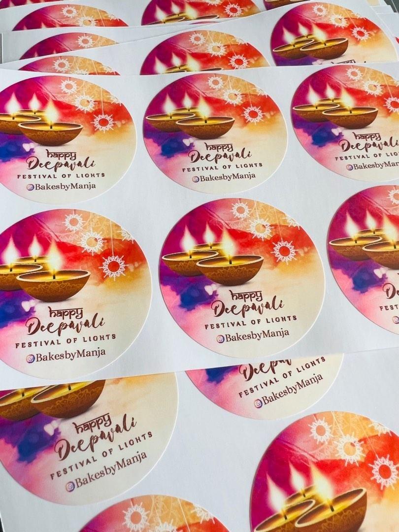 Deepavali Sticker Printing, Hobbies & Toys, Stationery & Craft, Other ...