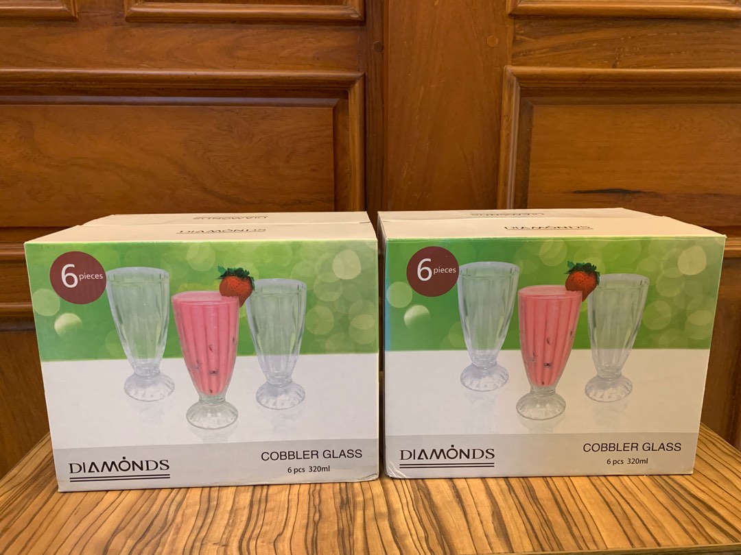 Diamonds Cobbler Glass (per box), Furniture & Home Living, Kitchenware ...