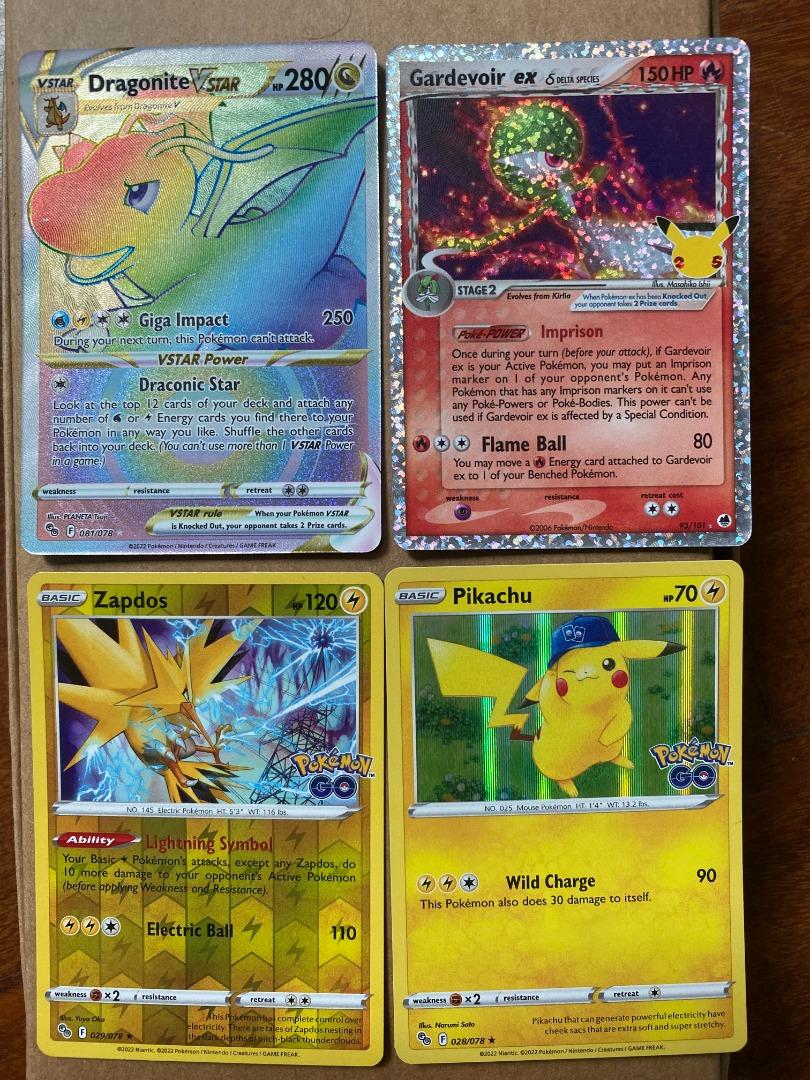 DRAGONITE RAINBOW VSTAR, GARDEVIOR EX, PACK FRESH., Hobbies & Toys ...