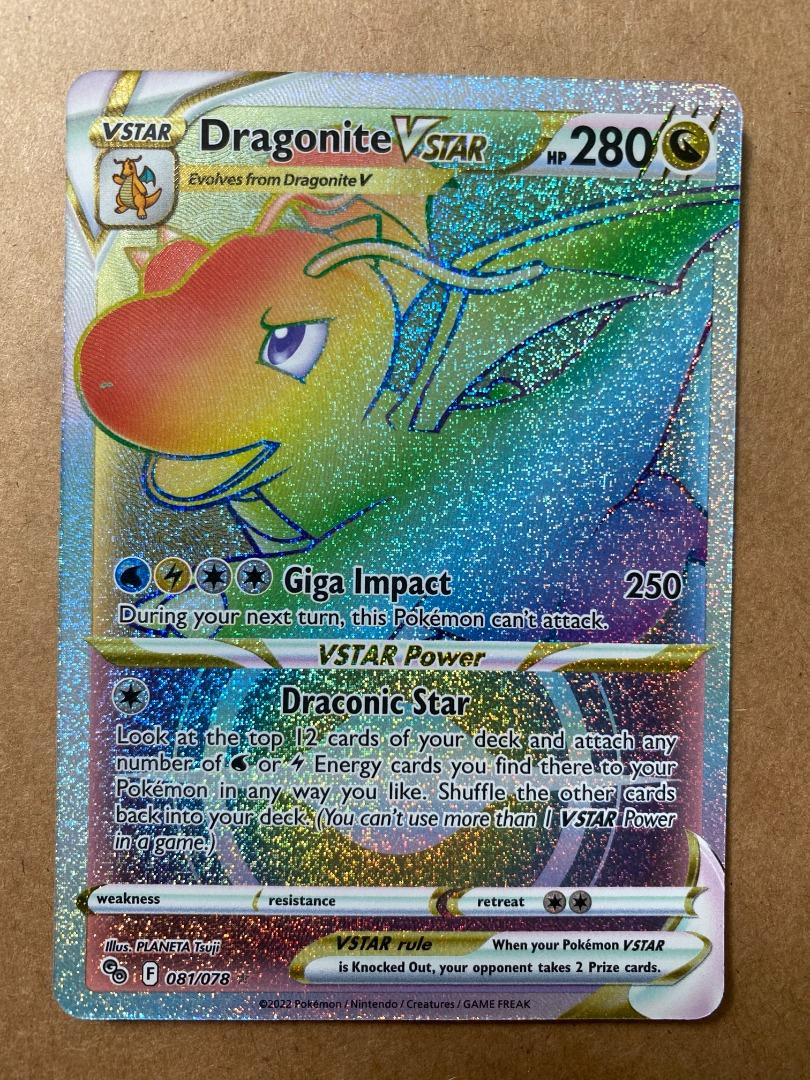DRAGONITE RAINBOW VSTAR, GARDEVIOR EX, PACK FRESH., Hobbies & Toys ...