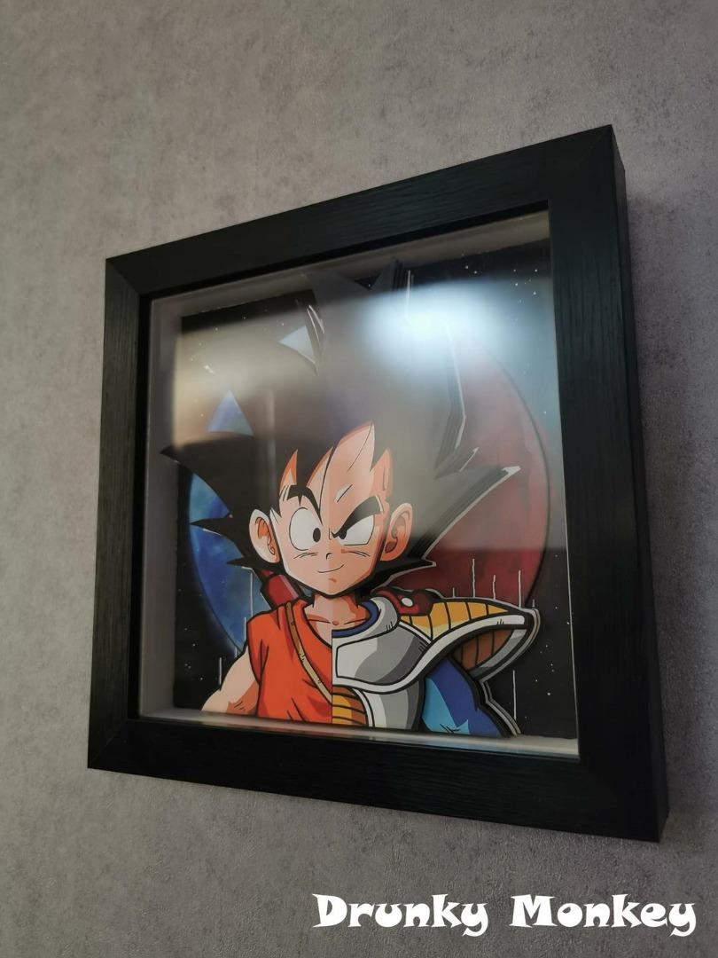 Drunky Monkey - Goku Vegeta Frame, Hobbies & Toys, Toys & Games on ...