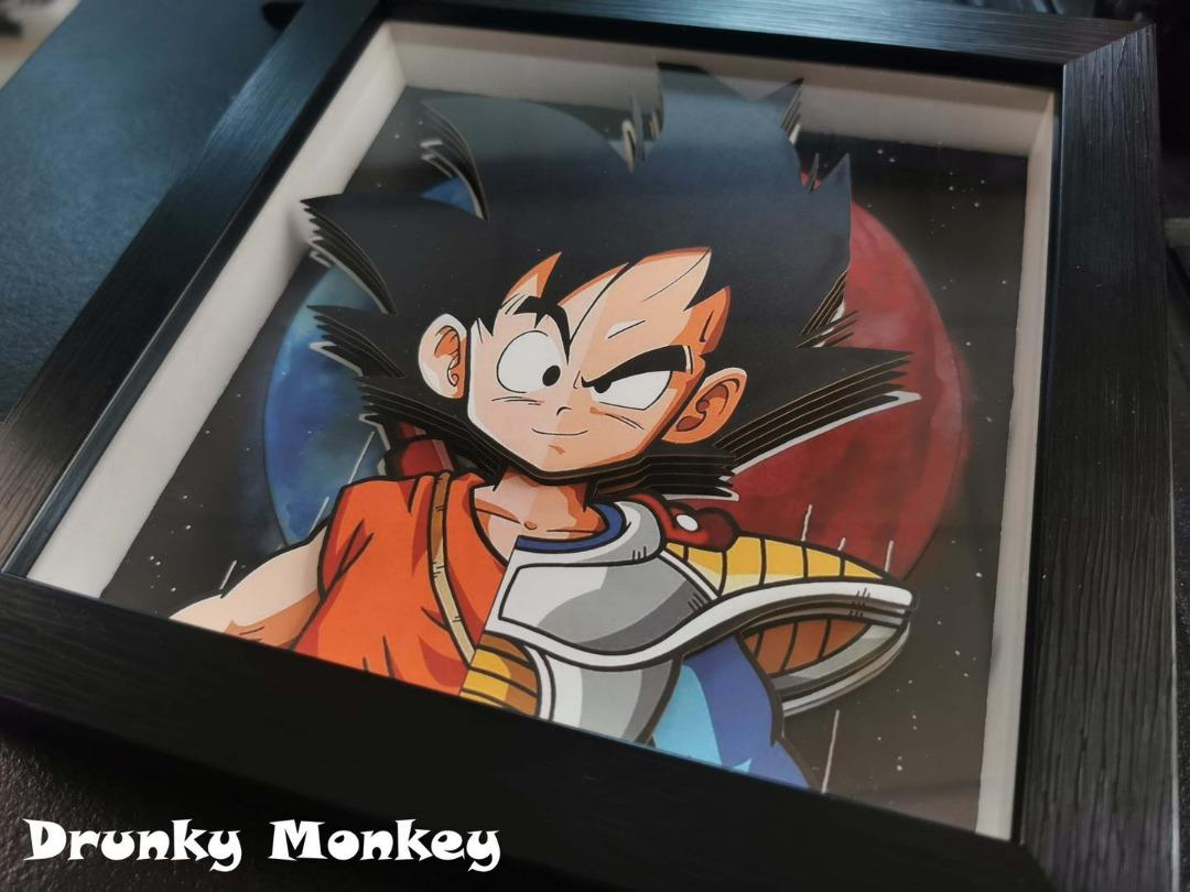Drunky Monkey - Goku Vegeta Frame, Hobbies & Toys, Toys & Games on ...