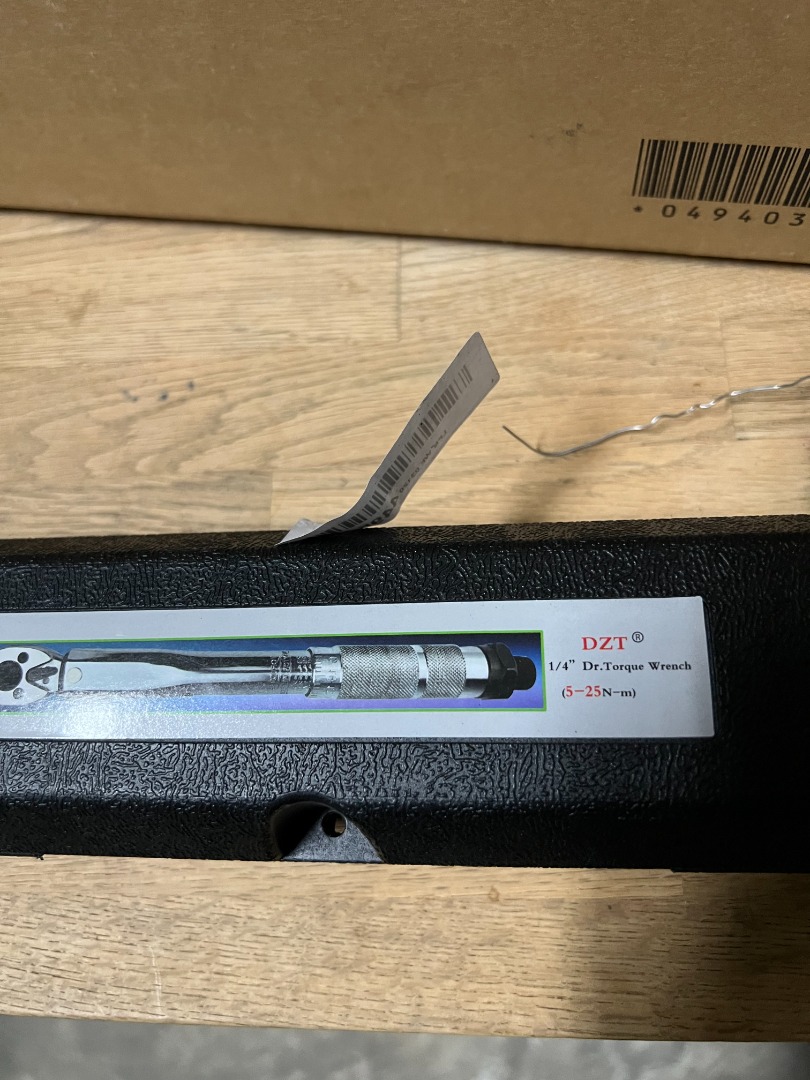 DZT 1/4inch Torque Wrench Adjustable 5-25NM Ratchet Repair Tools Multi ...