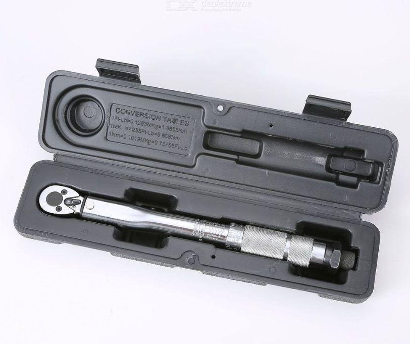 DZT 1/4inch Torque Wrench Adjustable 5-25NM Ratchet Repair Tools Multi ...