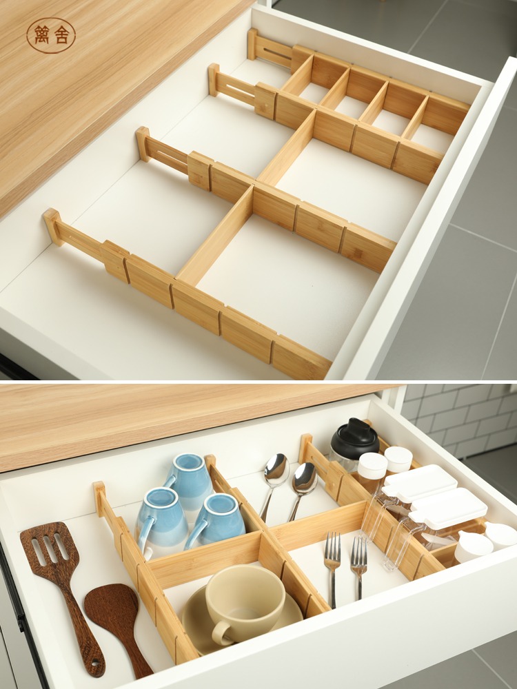Extendable Drawer Divider Organiser Wooden, Furniture & Home Living ...