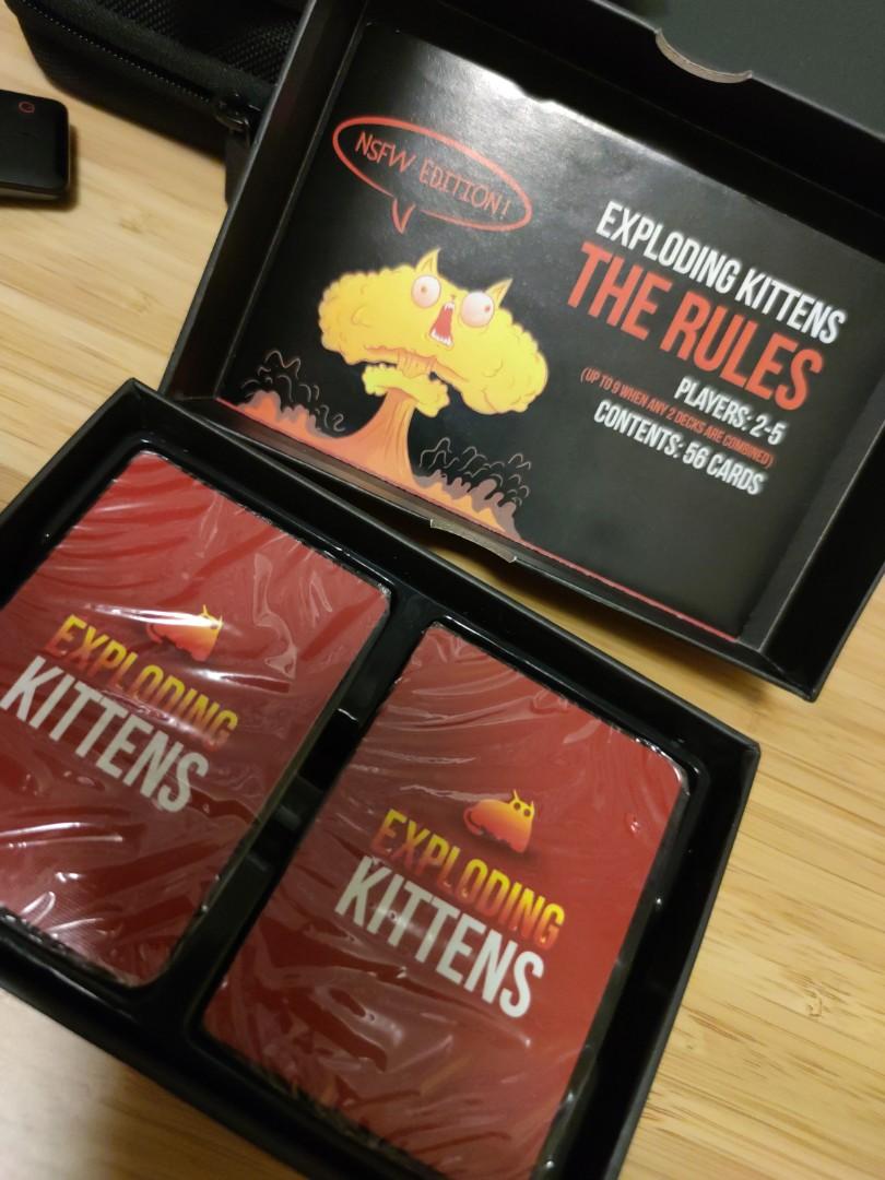 Exploding Kittens NSFW Deck, Video Gaming, Gaming Accessories, Game ...