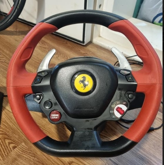 Ferrari 458 Spider Racing Wheel - Thrustmaster, Video Gaming, Video ...