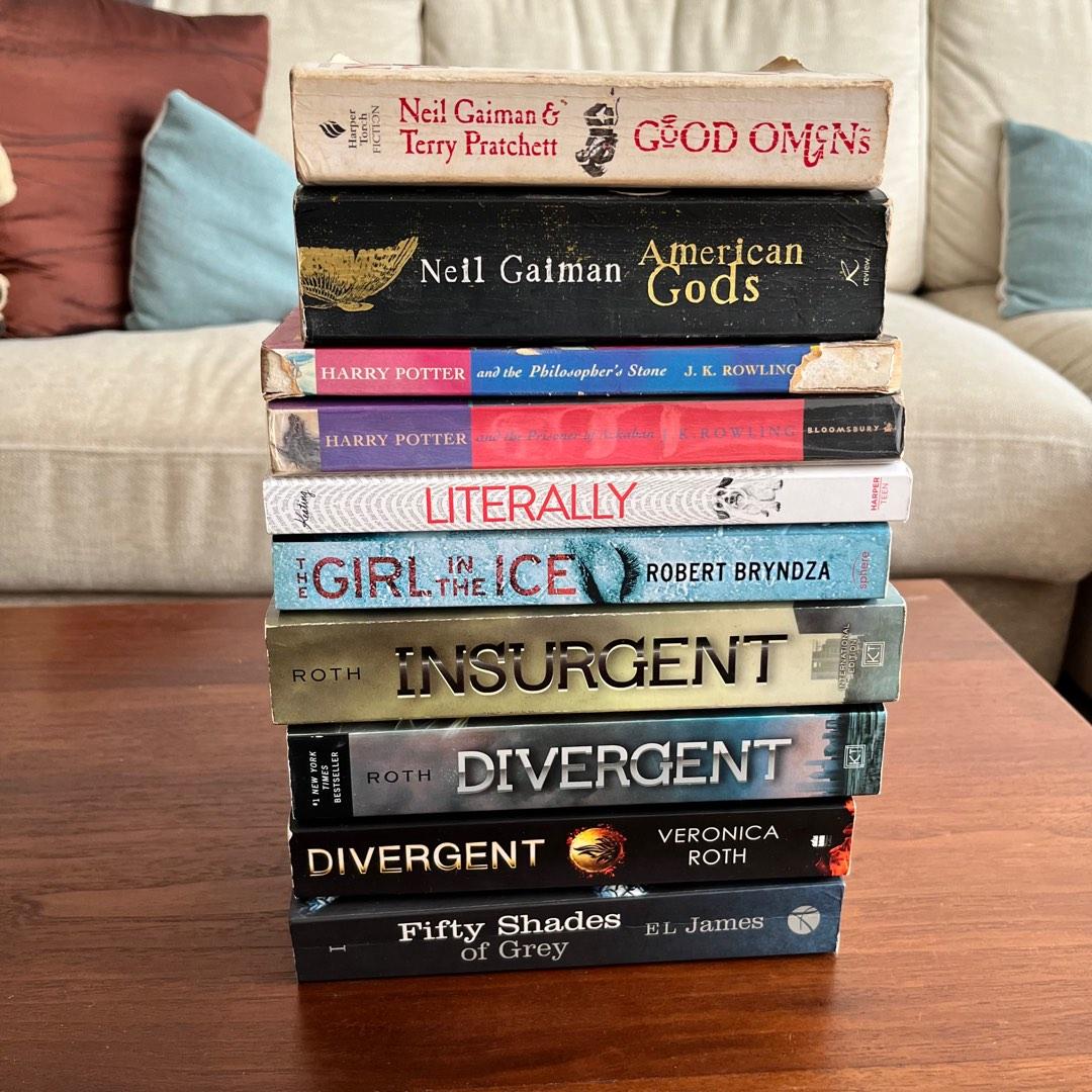 Fiction Books Neil Gaiman Harry Potter Divergent, Hobbies & Toys, Books ...